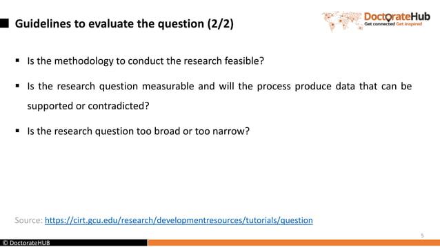 Formulating research questions | PPTX | Educational Assessment | Education