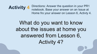 Practical Research 1: Lesson 7: Formulating Research Questions | PPTX