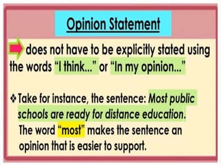 Formulating statement of opinion or assertion.pptx