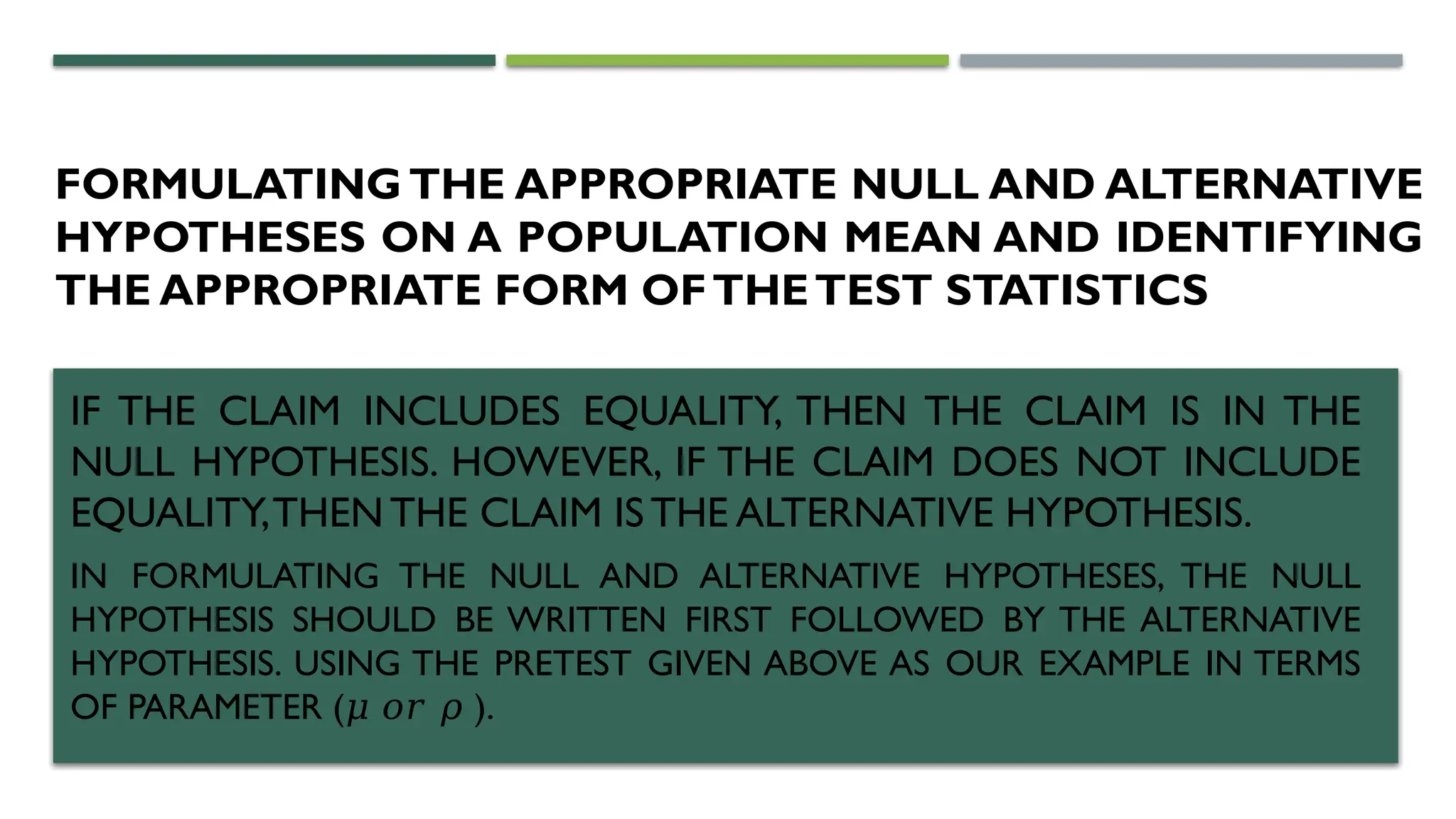 Formulating the appropriate null and alternative hypotheses on.pptx