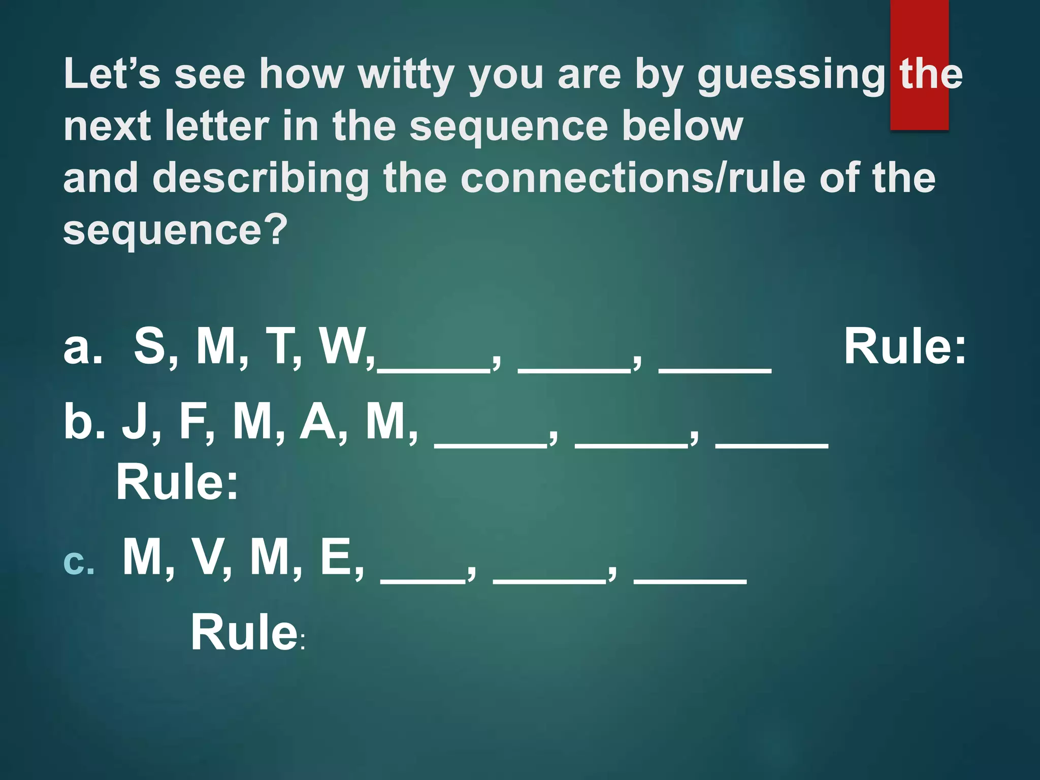 Formulating the rule in finding the nth term (DAY2).pptx