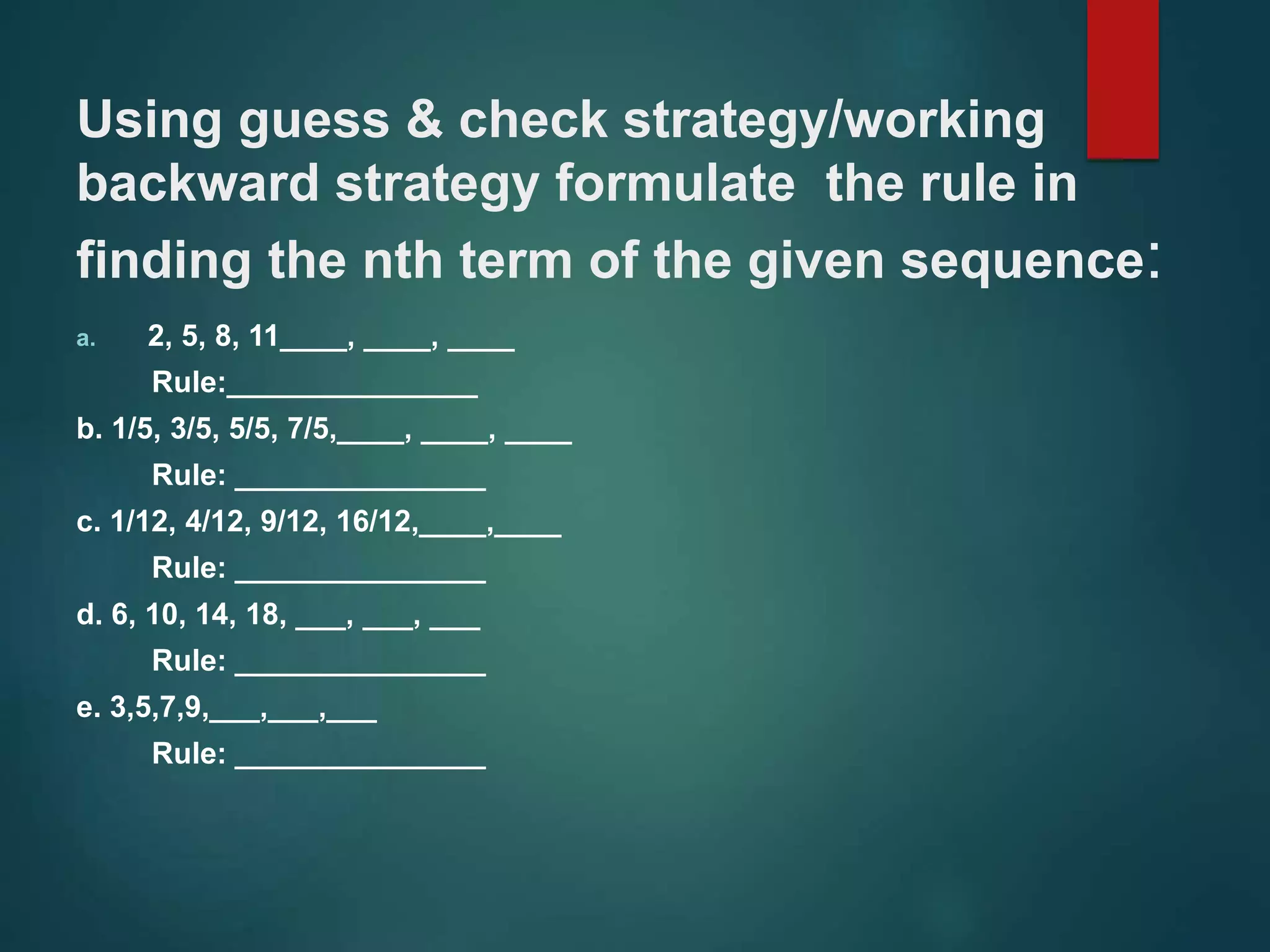 Formulating the rule in finding the nth term (DAY2).pptx