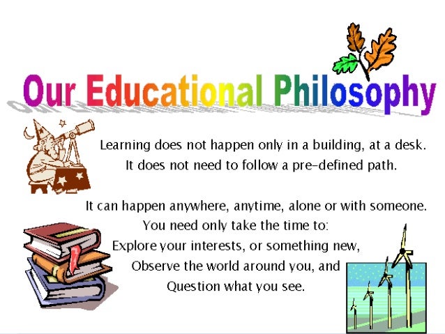 Formulating your philosophy of education