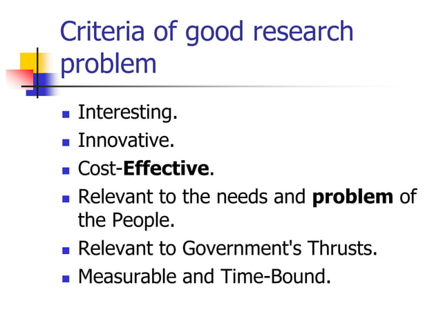 Formulatin of research problem | PPT