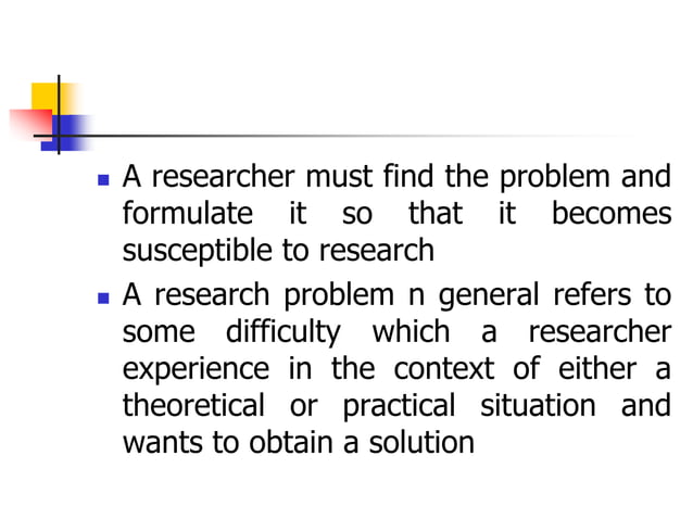 Formulatin of research problem | PPT
