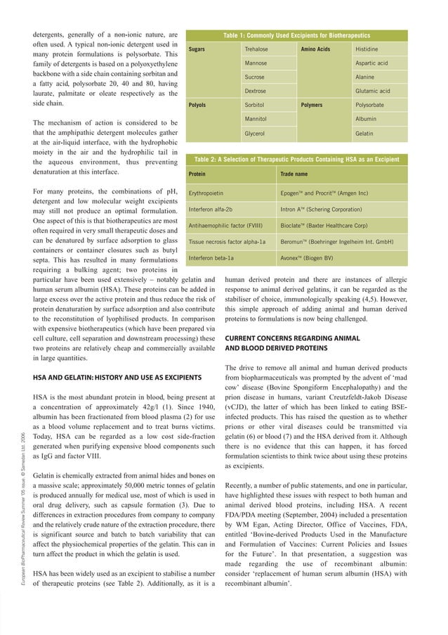 Formulation biotherapeutics | PDF