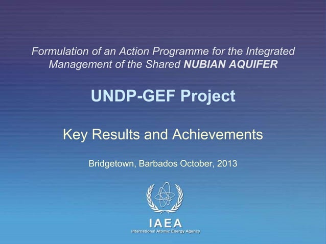 Formulation of an Action Programme for the Integrated Management of the ...