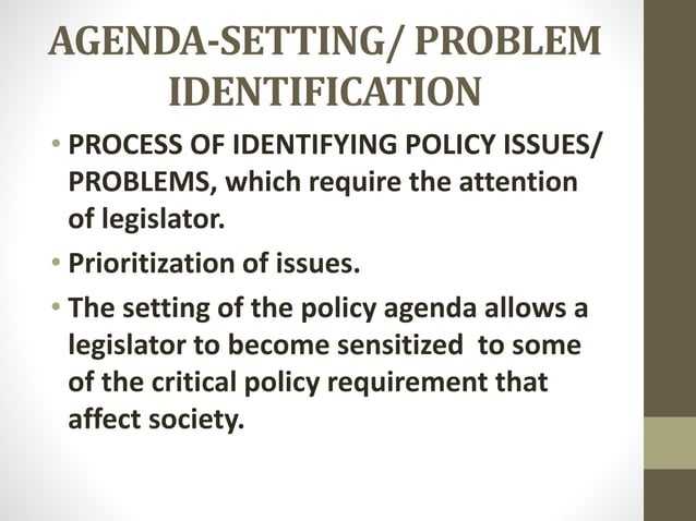 Public Policy Formulation Process | PPTX | Political Issues & policy ...