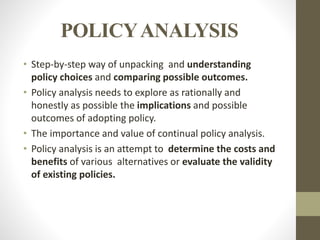 Public Policy Formulation Process | PPTX