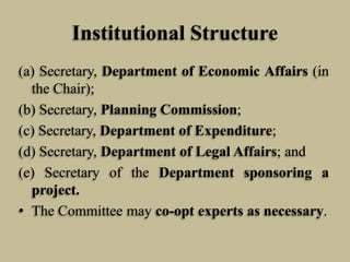 Formulation and Approval of Various Infrastructure Projects | PPT