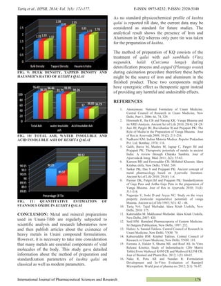 Formulation and characterization of a traditional unani formulation ...