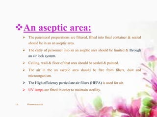 Formulation and development of parenterals | PPTX