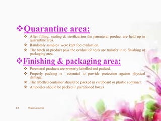 Formulation and development of parenterals | PPTX