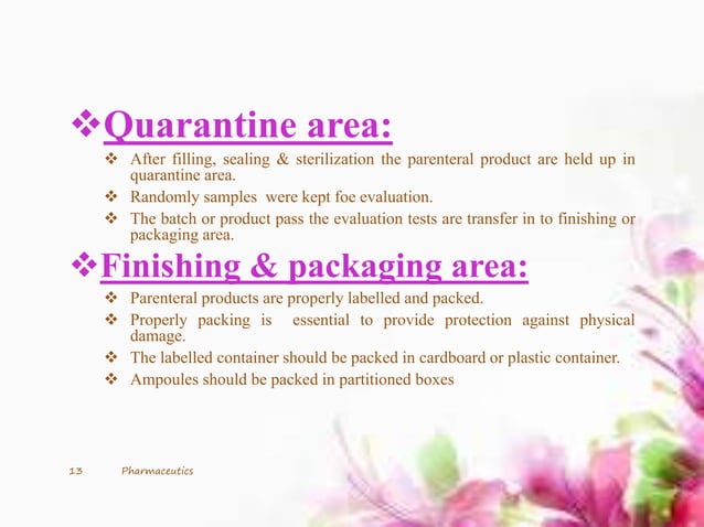 Formulation and development of parenterals | PPTX
