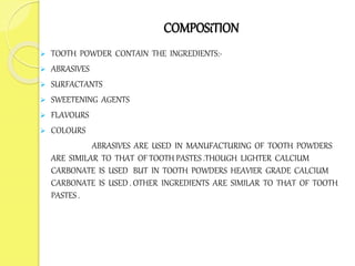 FORMULATION AND EVALUATION OF DENTAL PRODUCTS | PPTX