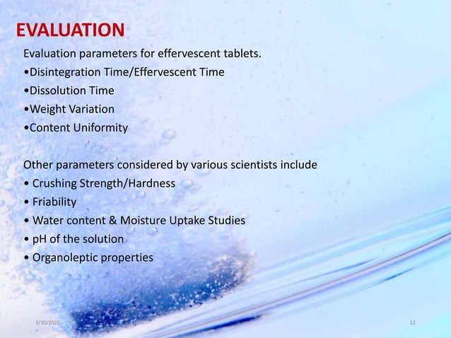 Formulation and evaluation of effervescent tablets.pptx ...