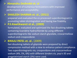 Formulation and evaluation of fast dissolving tablet- by aryan and ...