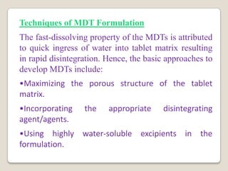 Formulation and evaluation of fast dissolving tablets | PDF