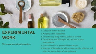 Formulation and Evaluation of Hibiscus Shampoo.pptx