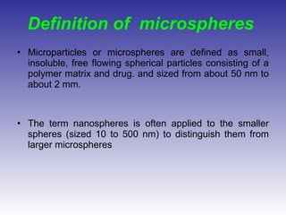 Formulation and evaluation_of_microspheres[1] | PPT