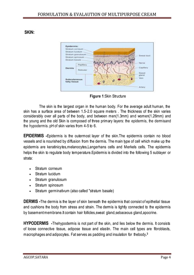 Formulation and evaluation of multipurpose herbal cream | DOCX