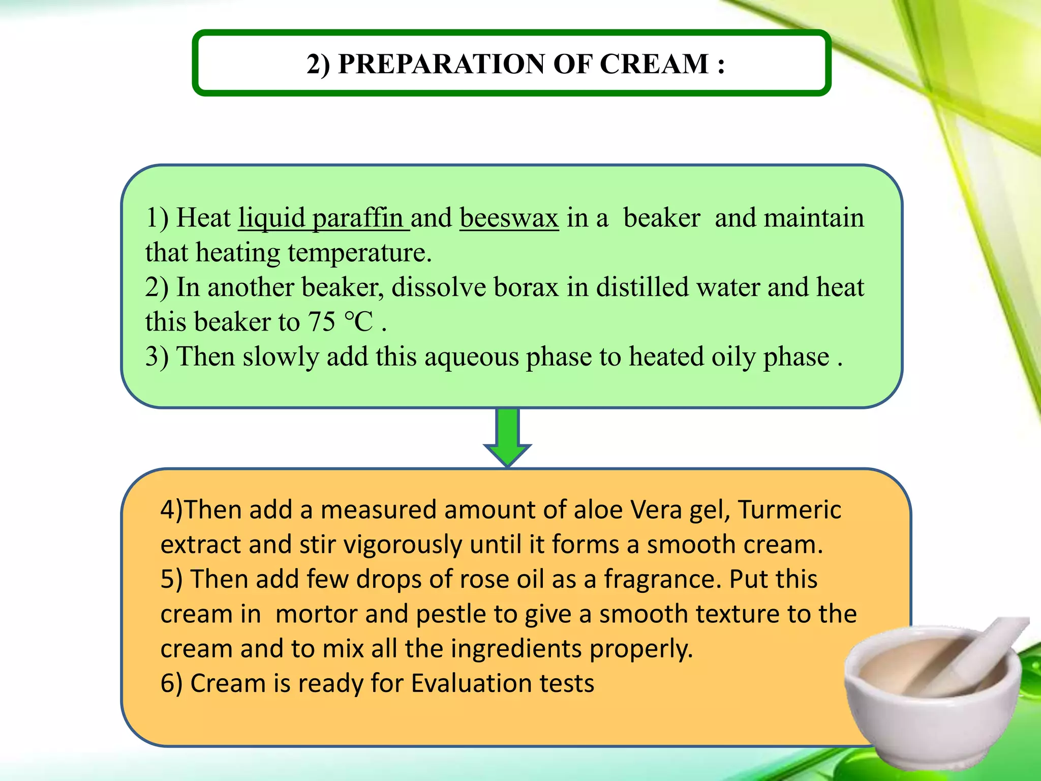FORMULATION AND EVALUATION OF MULTIPURPOSE HERBAL CREAM USING aloevera ...