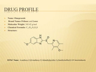 Formulation and evaluation of omeprazole floating tablets | PPTX