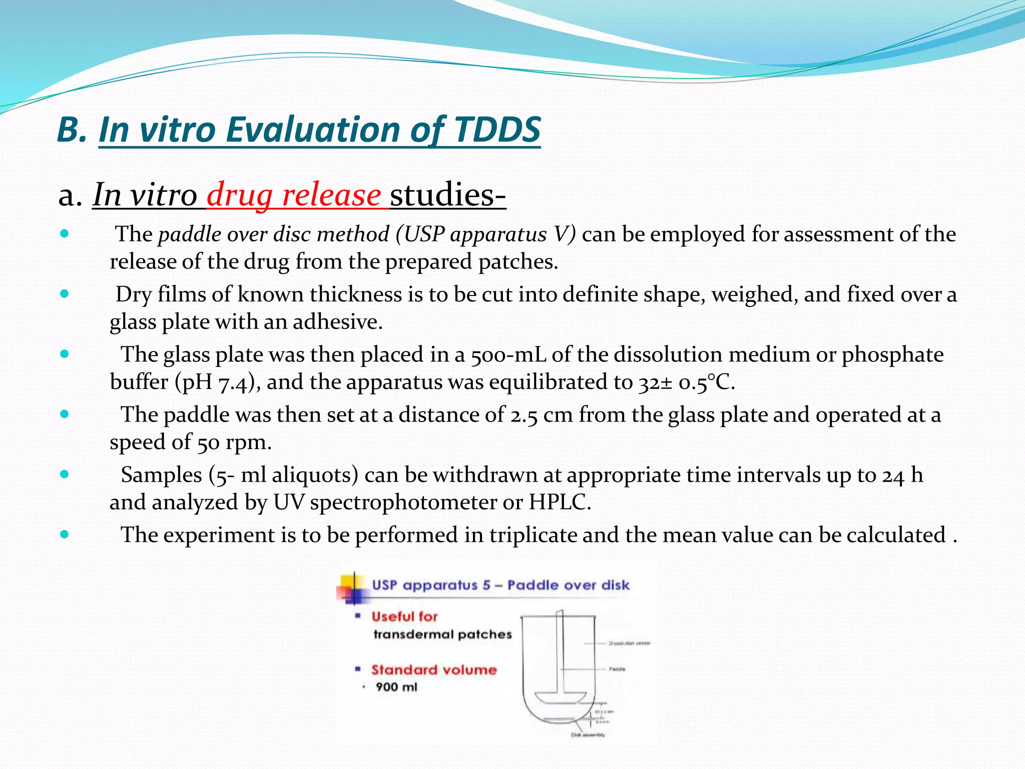 Formulation and evaluation of tdds | PPTX