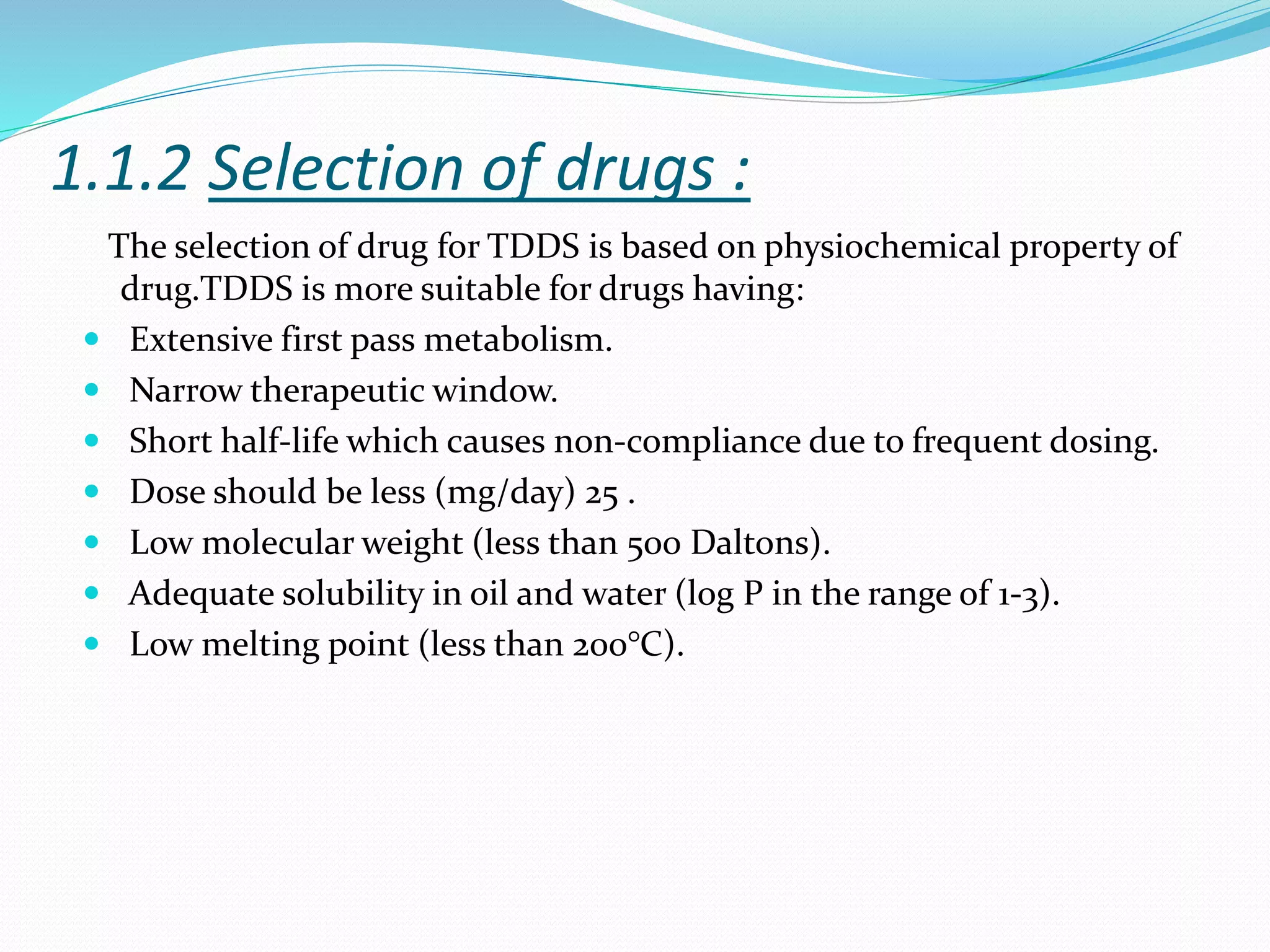 Formulation and evaluation of tdds | PPTX