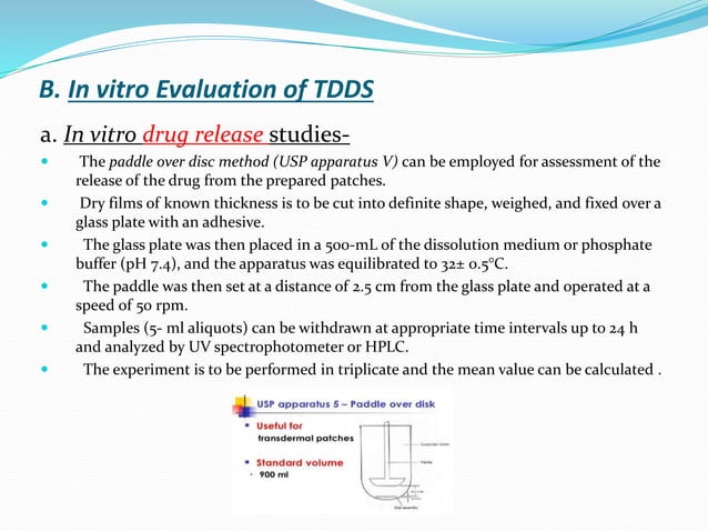 Formulation and evaluation of tdds | PPTX
