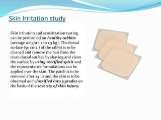Formulation and evaluation of tdds | PPTX