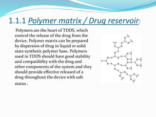 Formulation and evaluation of tdds | PPTX