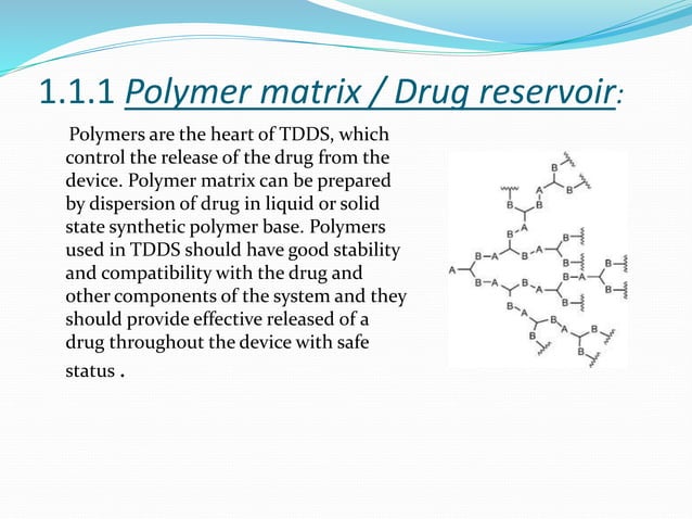 Formulation and evaluation of tdds | PPTX