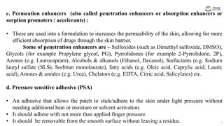 Transdermal Drug Delivery System (TDDS) | PPT