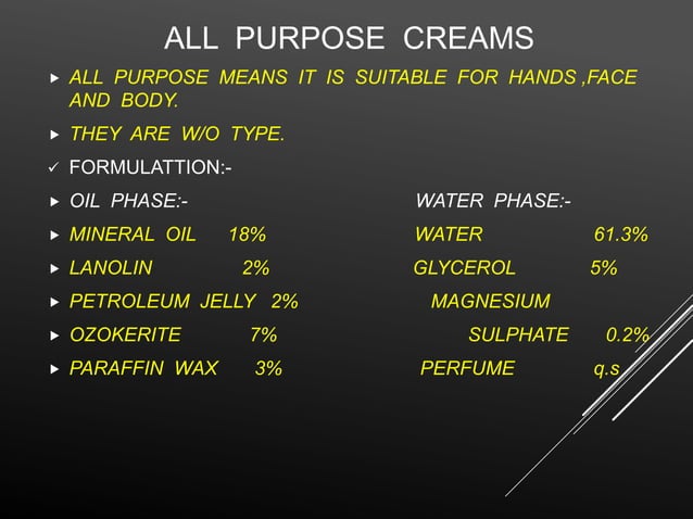 FORMULATION AND EVALUATION OF COSMETIC PRODUCTS | PPTX | Skin and ...