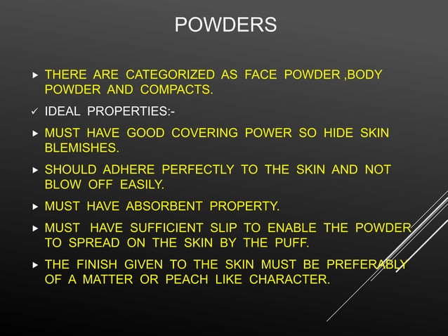 FORMULATION AND EVALUATION OF COSMETIC PRODUCTS | PPTX | Skin and ...