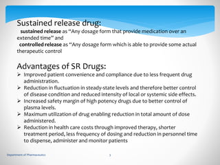 Formulation and evalution of sustained release matrix tablets | PPTX