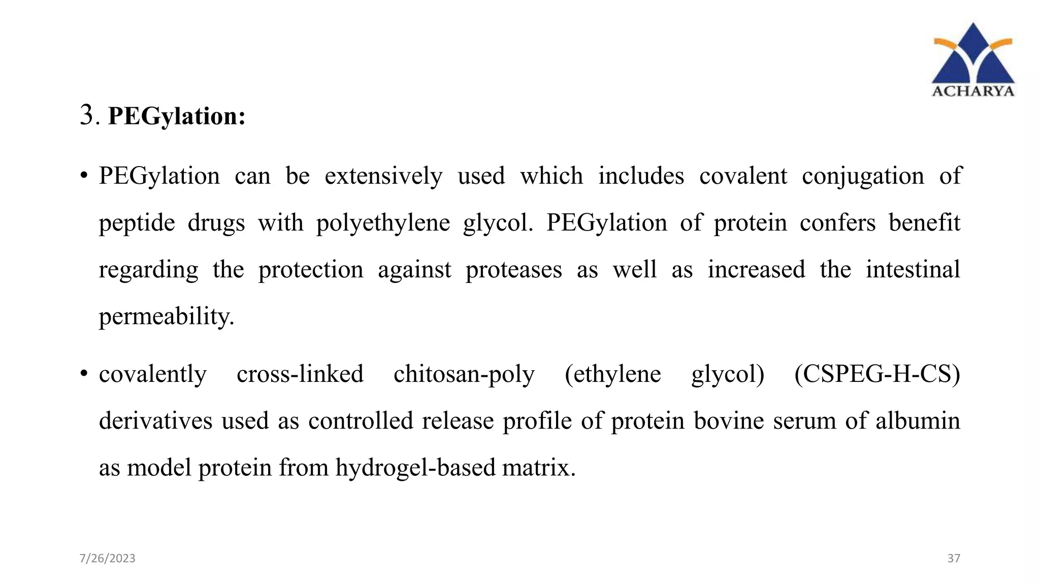 formulation and evaluation of delivery system of protein and peptide.pptx