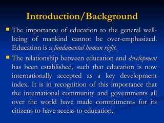 Formulation And Implementation Of Educational Policies In Nigeria | PPT