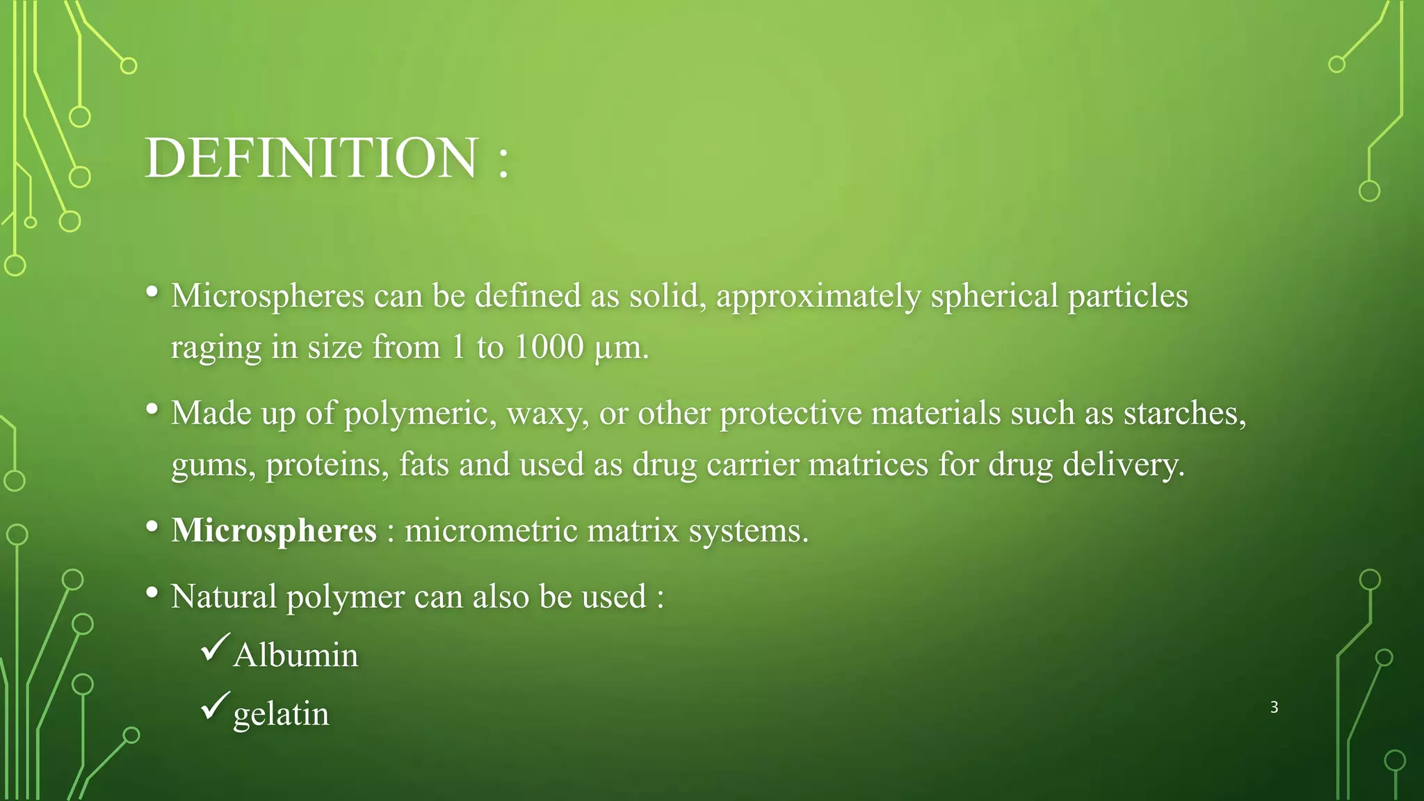 Formulation and invitro evaluation of microspheres | PPTX
