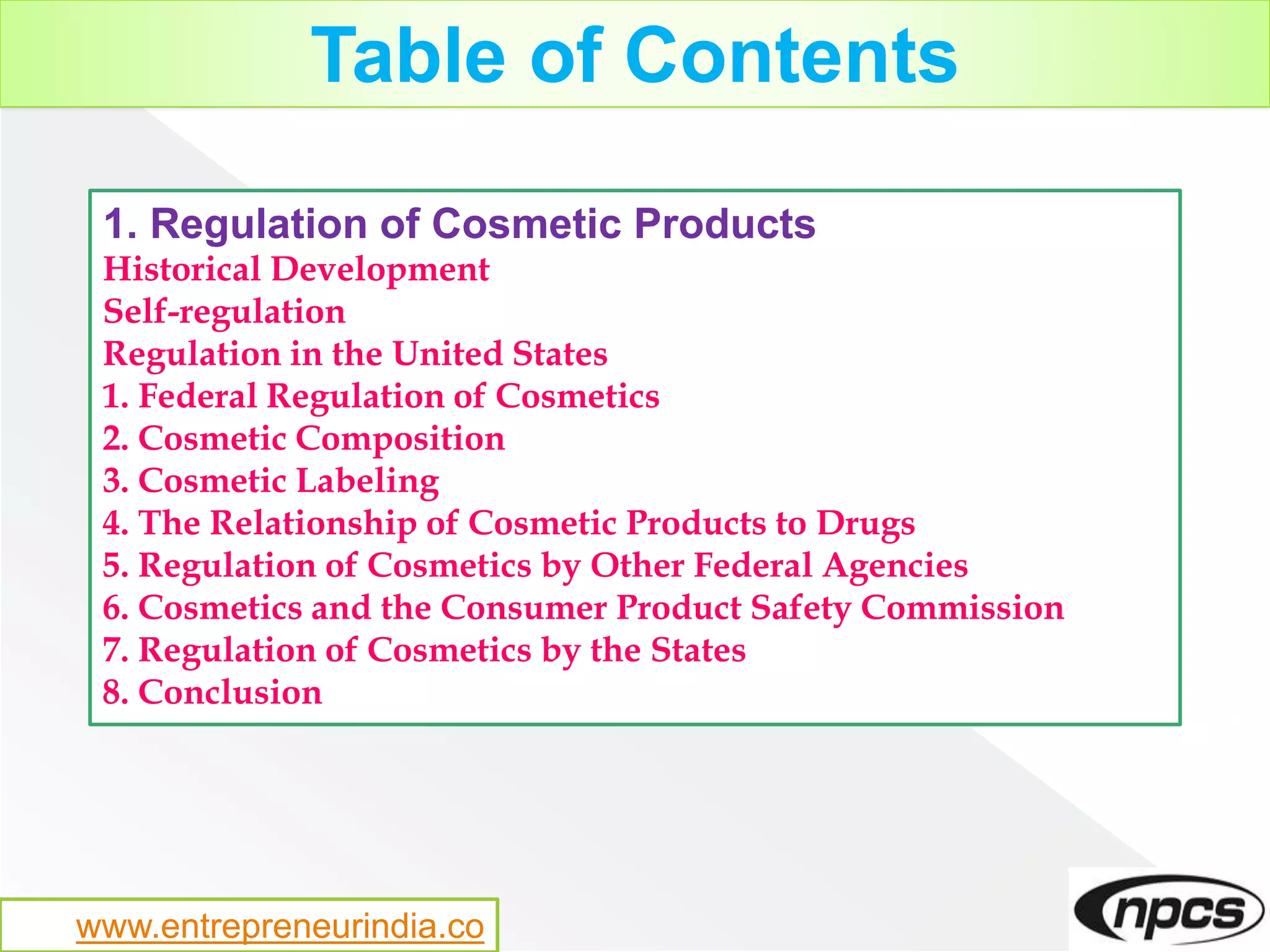 Formulation and Manufacturing Process of Cosmetics with Packaging | PPTX