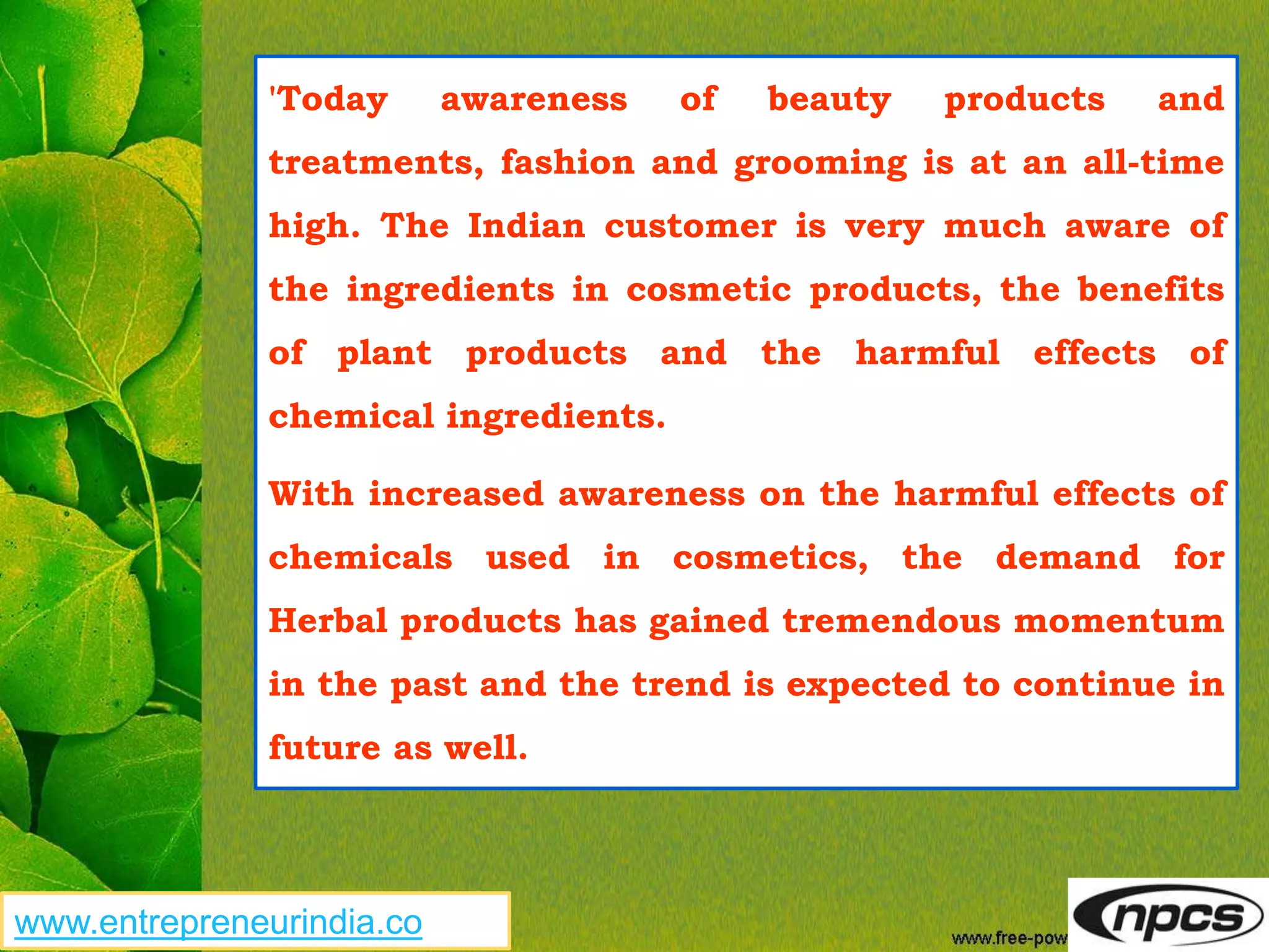 Formulation and Manufacturing Process of Herbal Beauty Products ...