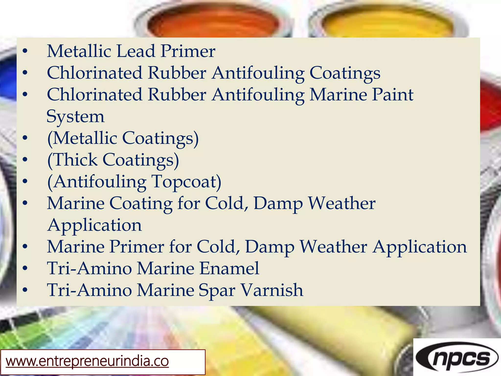 Formulation and Manufacturing Process of Paints, Pigments, Varnishes ...