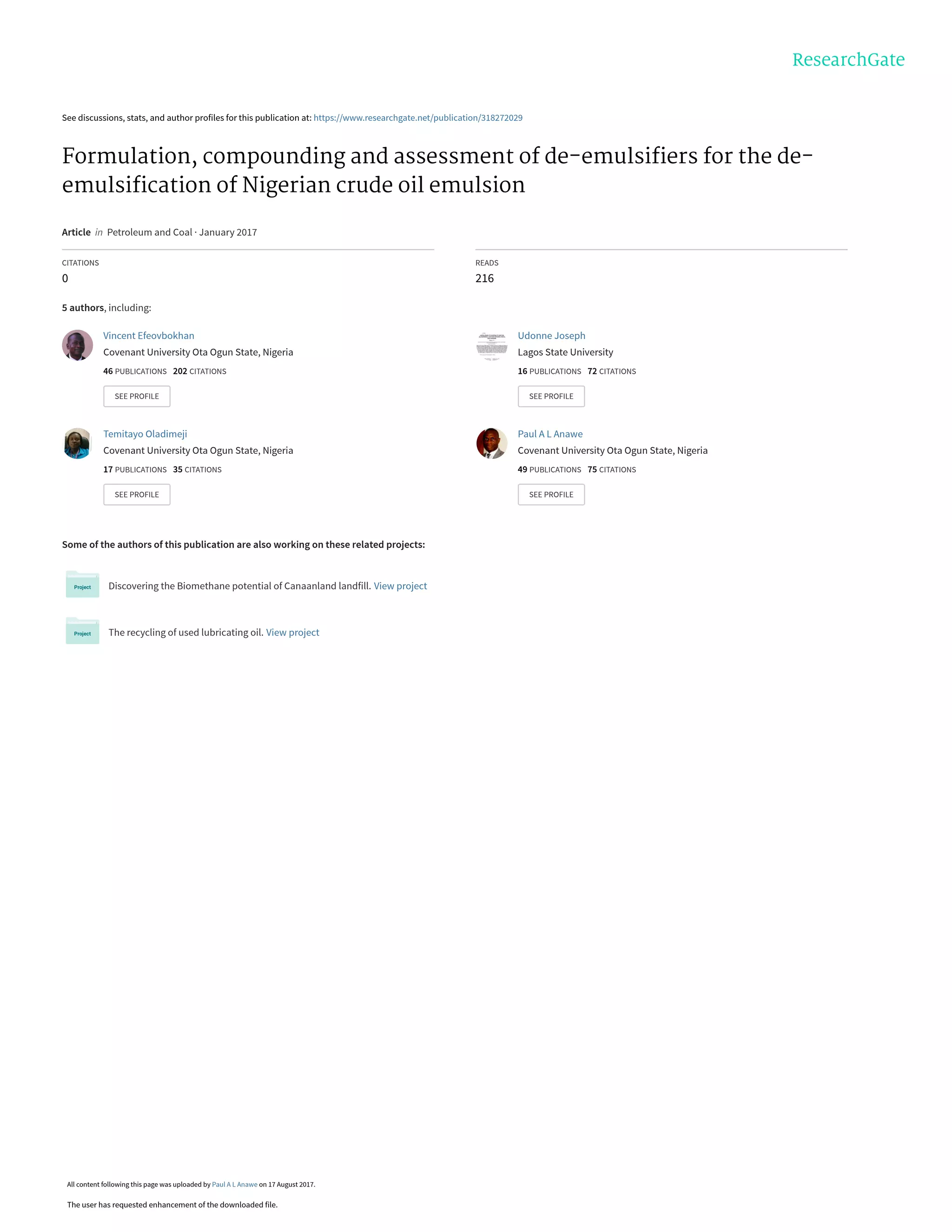 Formulationassessment | PDF