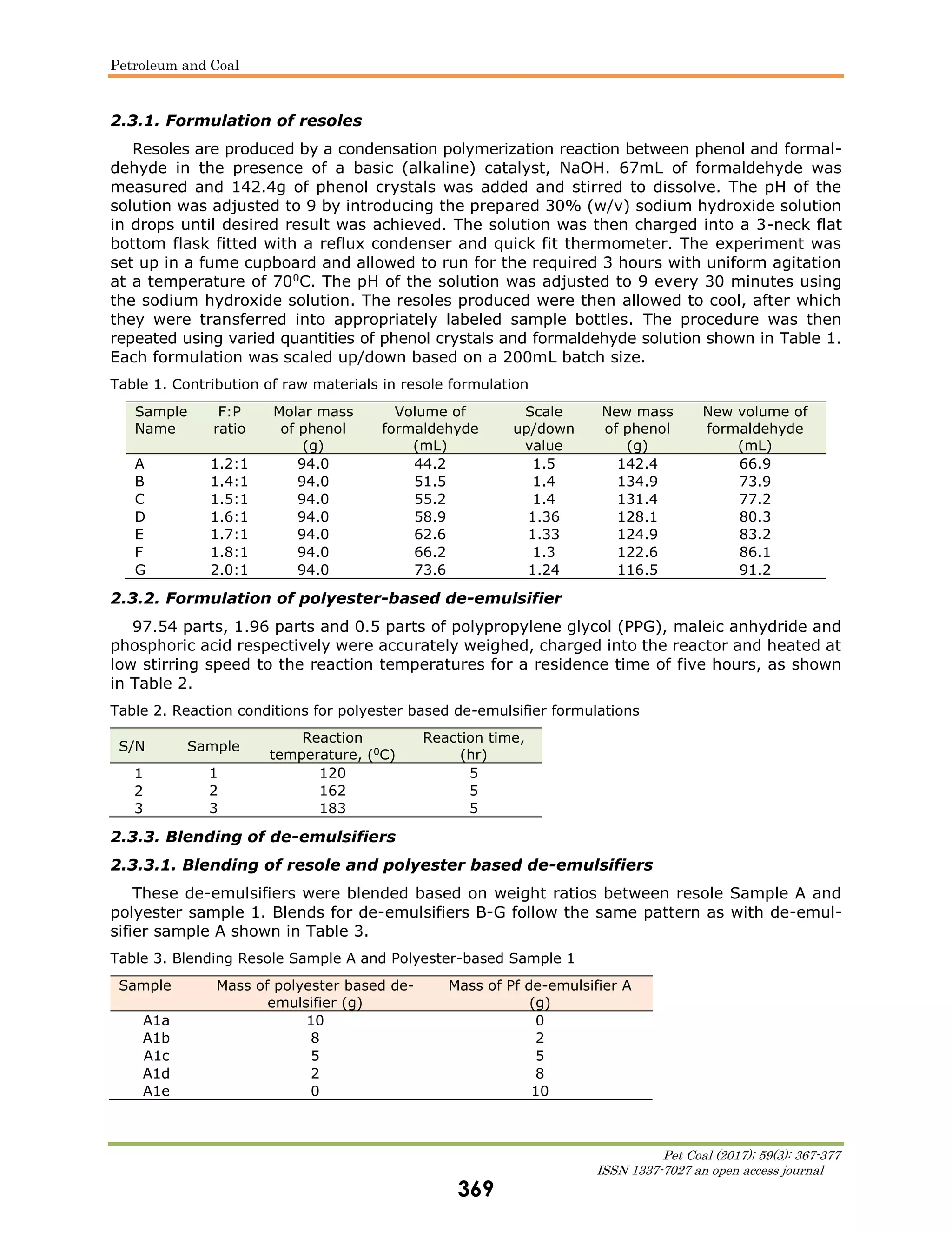 Formulationassessment | PDF