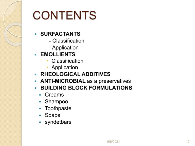 Formulation building blocks chap 3 | PPTX