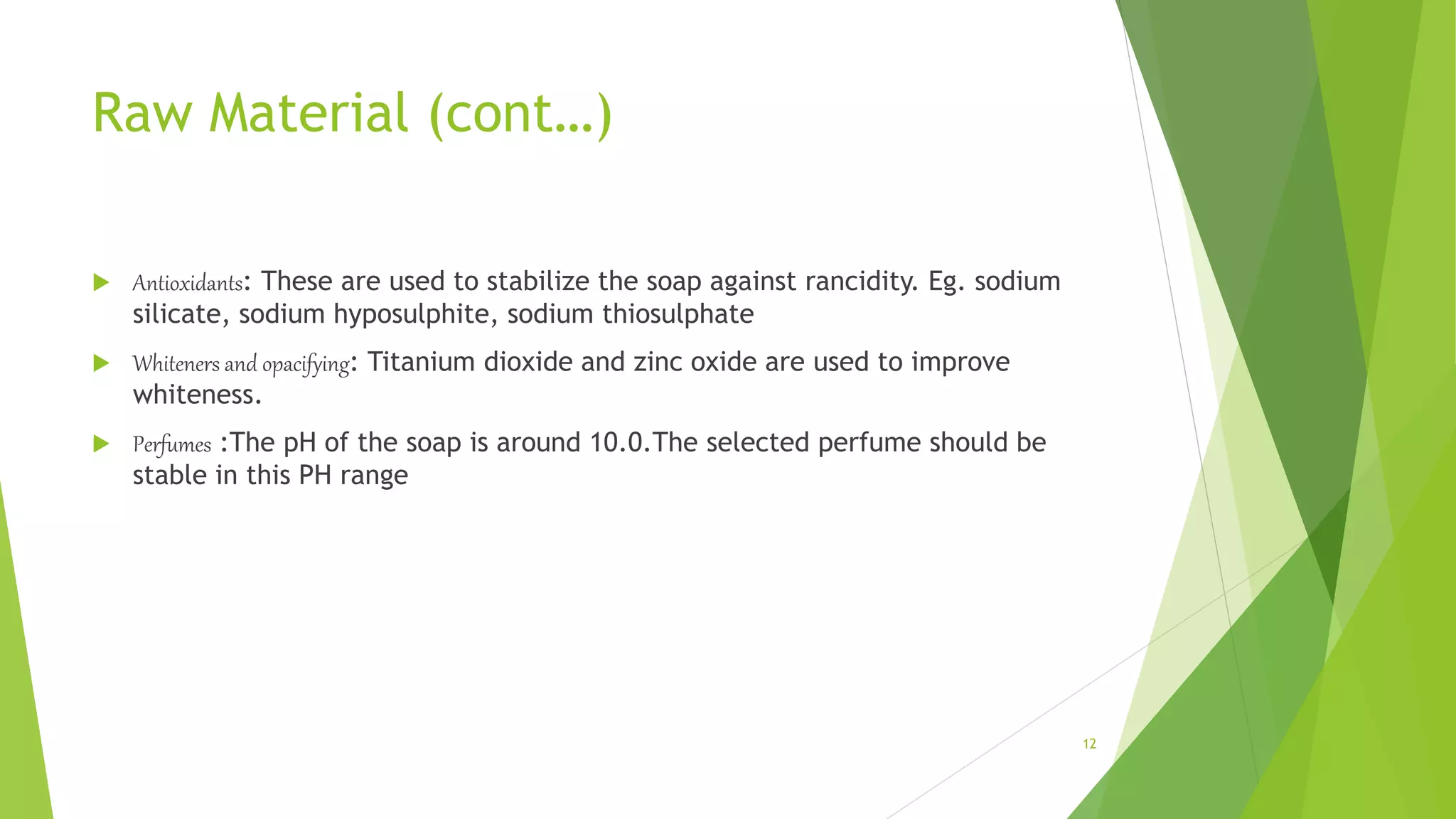 Formulation building blocks soap and syndet bars ppt | PPTX