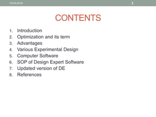 Formulation data analysis by softwares [autosaved] | PPTX