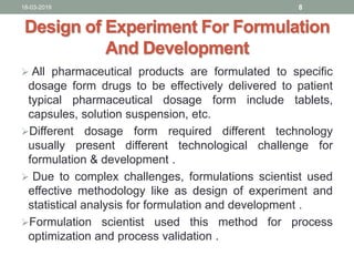 Formulation data analysis by softwares [autosaved] | PPTX