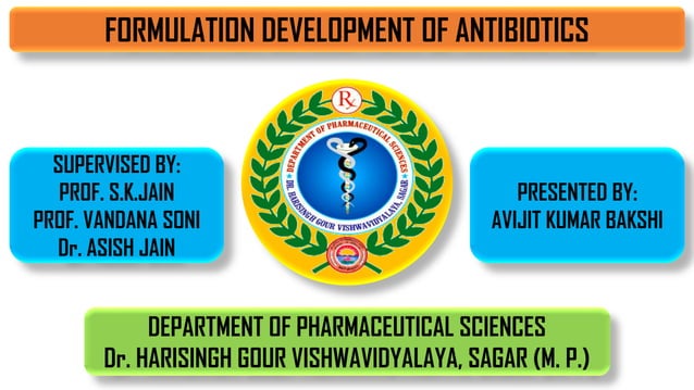 Formulation development of antibiotics | PDF | Infectious Diseases ...